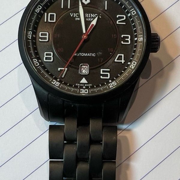 Victorinox Swiss Army Watch, Automatic, 24 hour Marker On Crystal, 100 ...