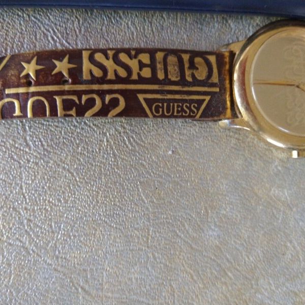 Vintage Guess Leather Band Watch 1993 | WatchCharts Marketplace