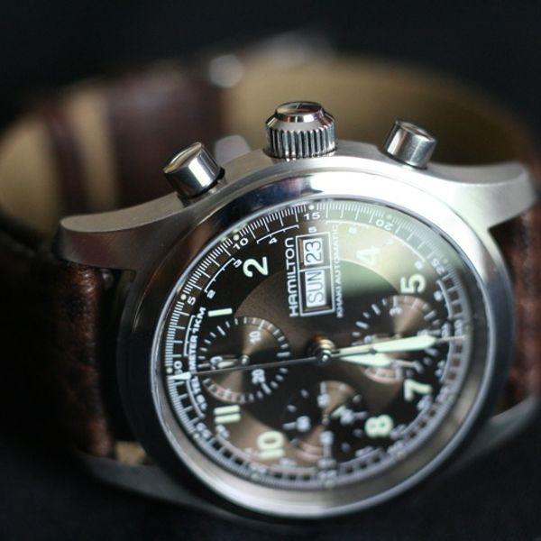 SOLD: Hamilton Khaki Field Chronograph - 42mm - Metallic Brown ...