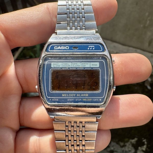 Vintage 1980's Casio Melody Alarm 82 M-1230 Rare Digital Watch Full ...