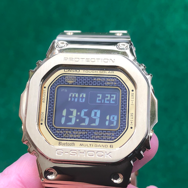 Casio G-shock GMW-B5000GD-9 Stainless Steel Gold Square Watch ...