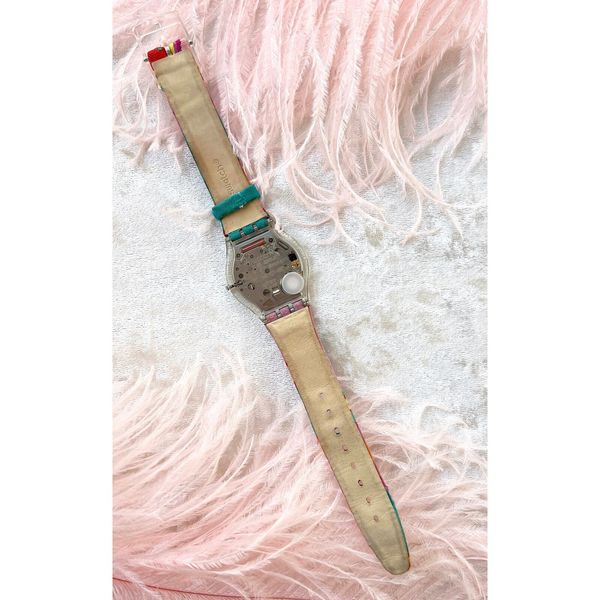 Vintage 2000s SWATCH WATCH Y2K Paisley Embroidered Psychedelic 1960s ...