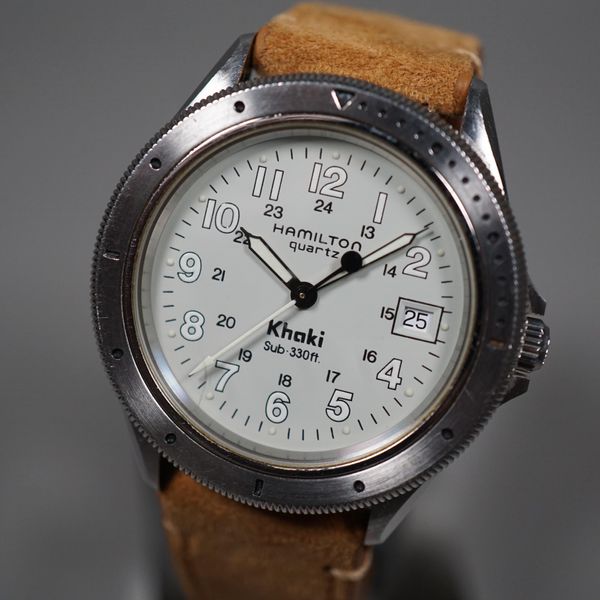 [WTS] Hamilton Khaki 9859A Rare Vintage Quartz Sub 330Ft 39mm - $250 ...