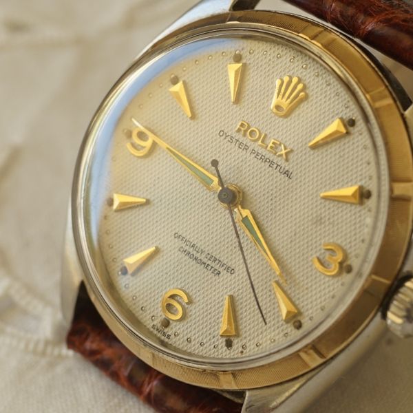 FS: Rolex Oyster Perpetual two tone, ref# 6565 waffle dial , 1955 ...