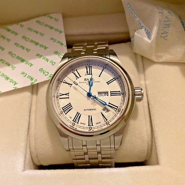 NEW - BALL Trainmaster Roman Numerals Automatic Men's Watch NM1058D-S4J ...