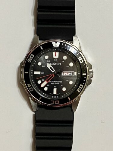Casio MTP-S110-1AV, Men's Solar Watch, 100 Meter with 4 Nato Straps ...
