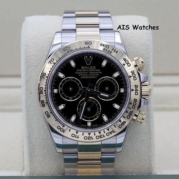 FSOT: Rolex Daytona 116503 TT 18K/SS Black Dial Random Serial Box ...