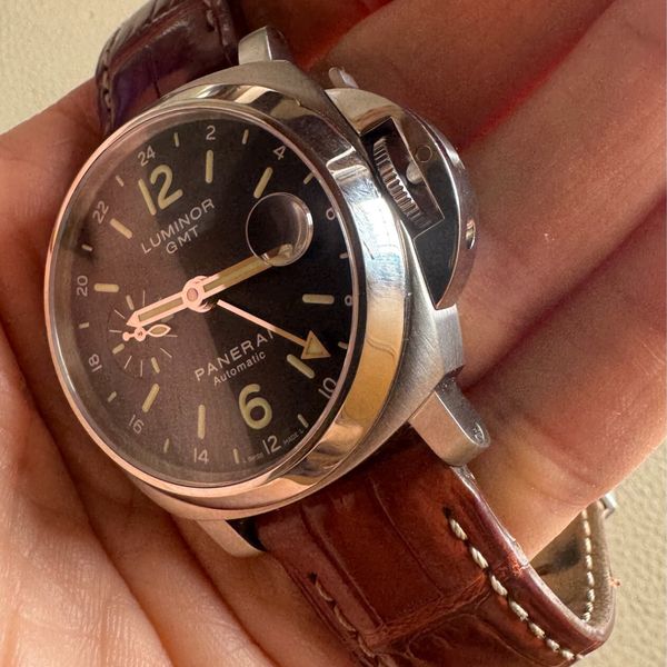 Original Panerai Luminor GMT Automatic PAM 00244 40mm | WatchCharts ...