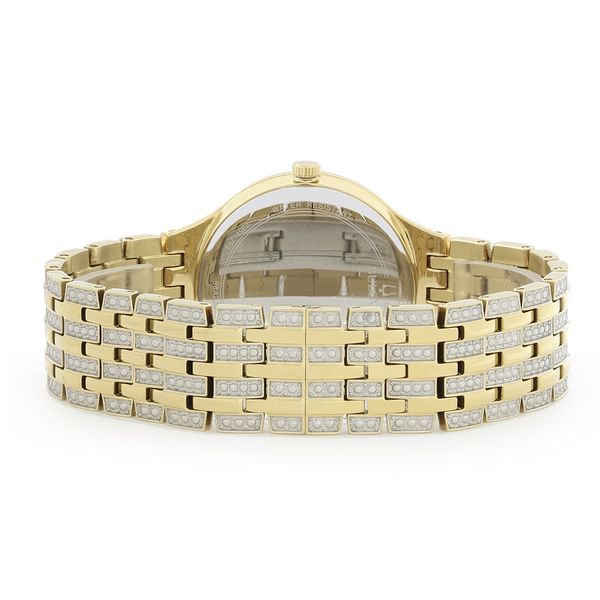 Bulova Phantom Men's Gold Tone Stainless Crystal Quartz Watch 98A229 ...