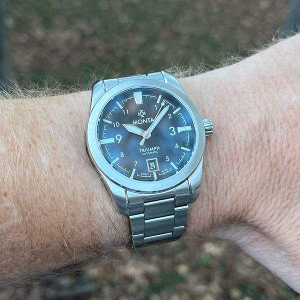 [WTS] Monta Triumph black dial, quick adjust clasp | WatchCharts ...
