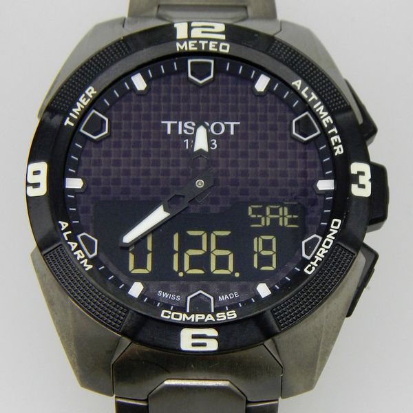 Tissot T-Touch Expert Solar Titanium Swiss Watch T091420A $1250 ...