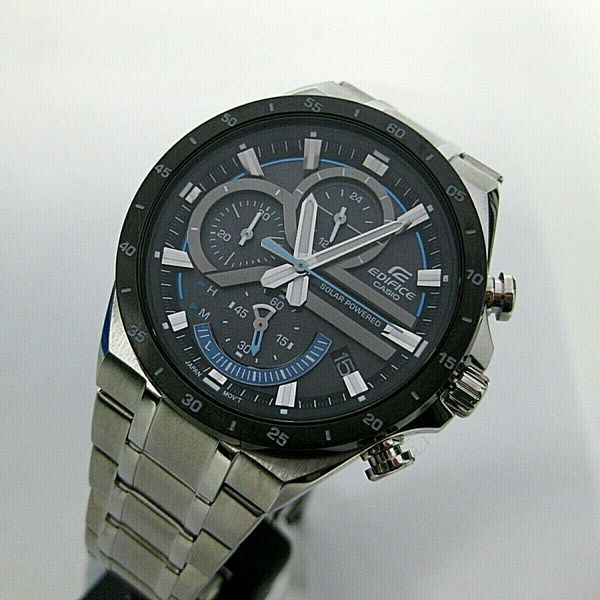 **COOL** Casio Edifice EQS920DB-1BV Solar Powered Chronograph Men's ...