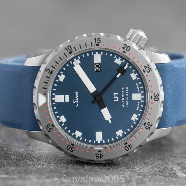 FS: Sinn U1 B Blue Dial Dive Watch, Rubber Strap, One Month Old | WatchCharts Marketplace