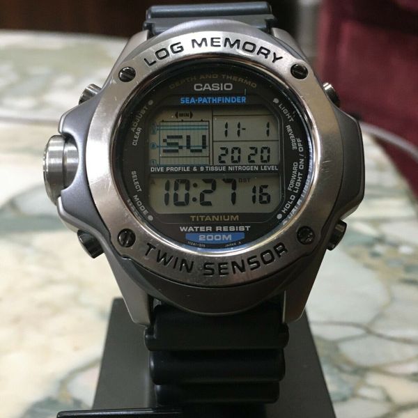 Casio PROTREK Sea Pathfinder SPF-100S Module 2172 Titanium Japan K ...