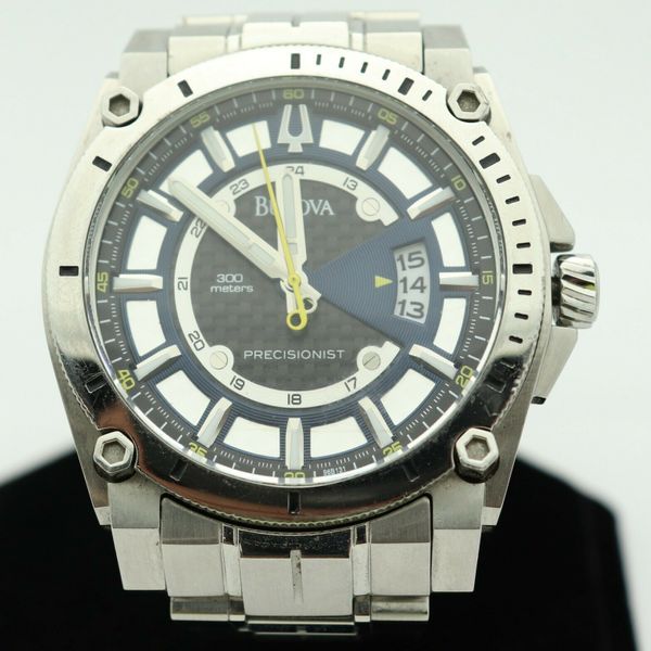 Bulova Precisionist C877657 Wrist Watch Stainless Steel Size 8.5in ...
