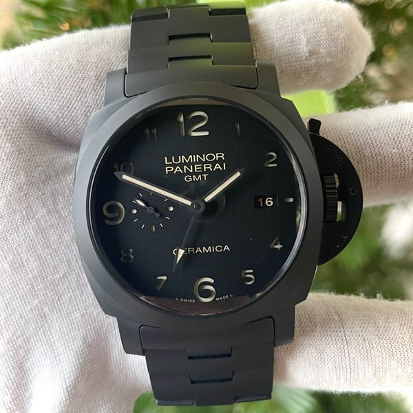 FS: Panerai 438 Luminor 1950 Tuttonero Ceramica GMT Full Set PAM00438 ...