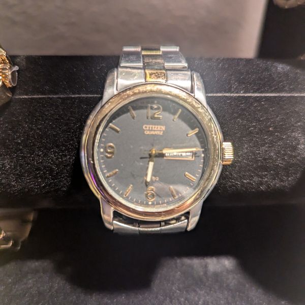 Vintage Citizen Day Date Black Dial Two-tone Quartz | WatchCharts ...