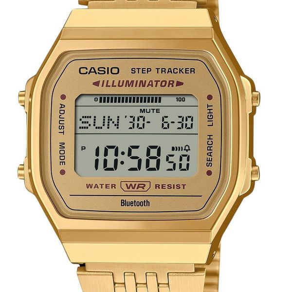 Casio Vintage Digital Bluetooth Step Tracker Alarm ABL-100WEG-9A Unisex ...