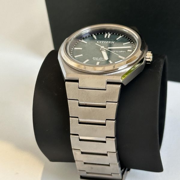 [WTS] Citizen AW0130-85XE titanium green dial | WatchCharts Marketplace