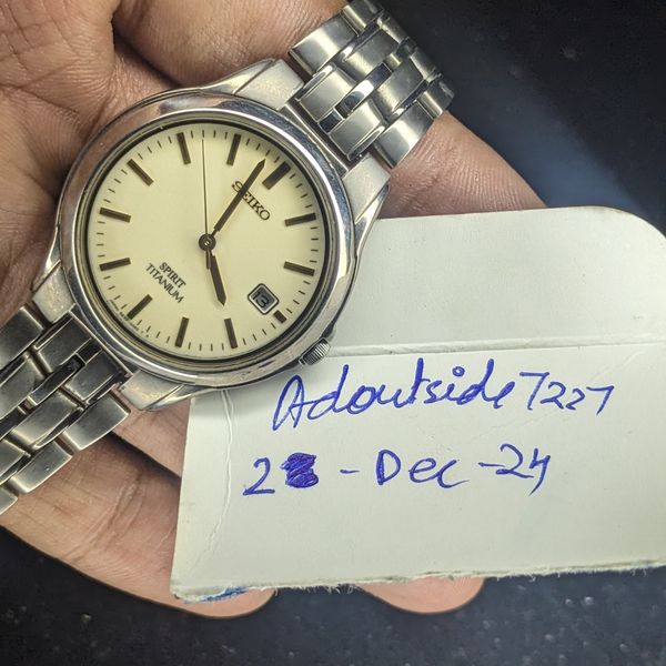 [wts] vintage Seiko titanium 1980's spirit watch 5e32-0020 original ...