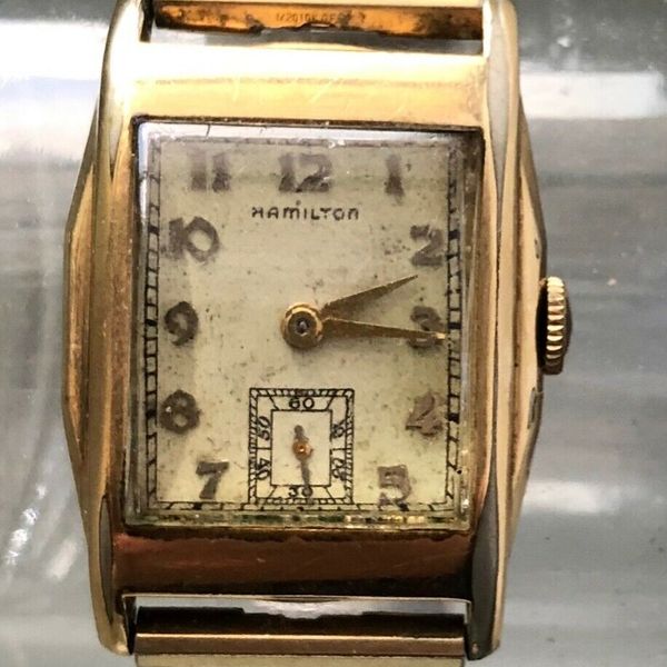 Men’s Vintage 1937 Hamilton Merritt Gold Filled Wrist Watch, works well ...