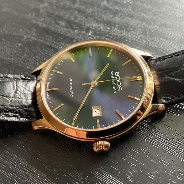 [WTS] Epos Timeless 40mm Rose Gold Blue Dial Dress Watch - Top Grade ETA 2892 Super Thin ...