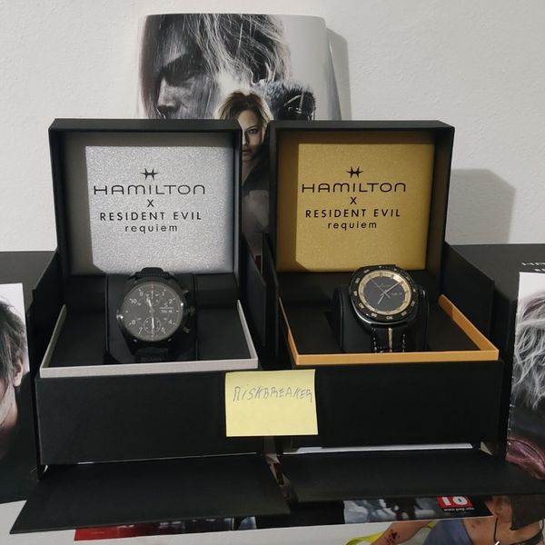 Hamilton X Resident Evil Watches Bundle Leon Autochrono + Grace ...