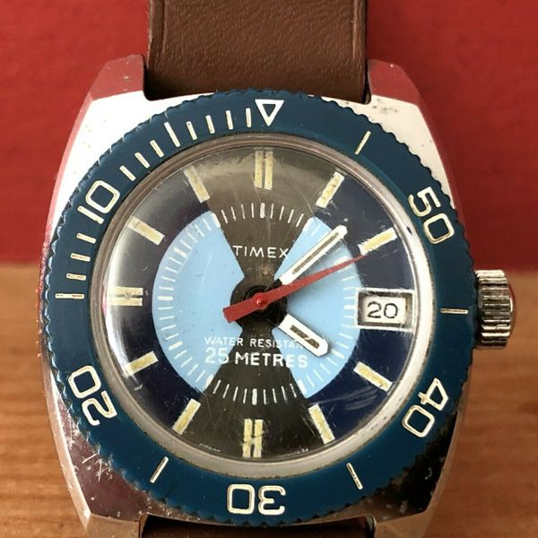 Rare Vintage Timex Water Resistant 25m 'Divers' watch | WatchCharts ...