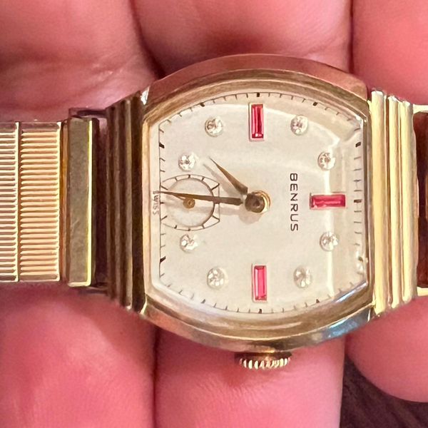 Vintage Benrus CW-2 10k RGP Jeweled dial Art Deco menâ s wristwatch ...