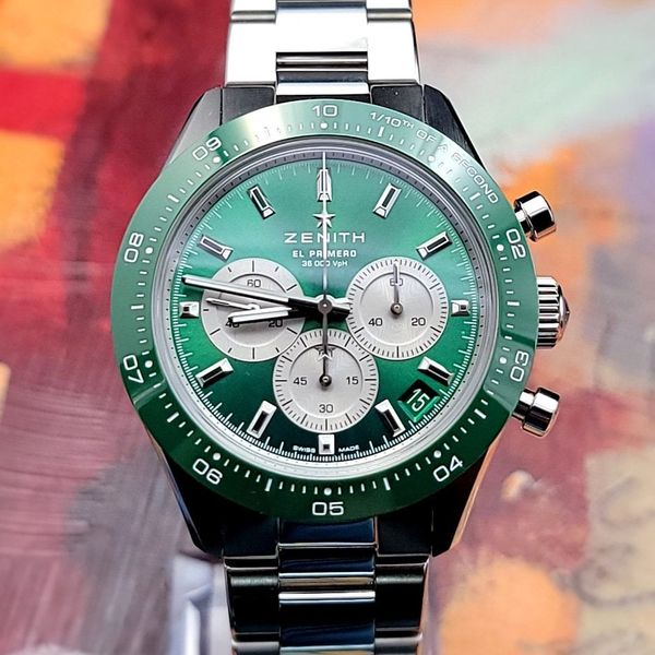 New HULK Zenith Chronomaster Sport Green Automatic Men's Watch 03.3108. ...