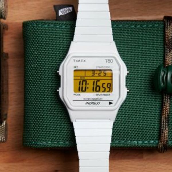 Timex T80 Digital White Expansion Band | WatchCharts Marketplace