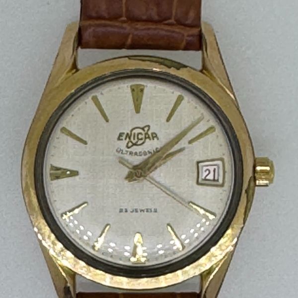 ENICAR Ultrasonic 23 Jewels Automatic Mens vintage Watch 35mm 1950's ...