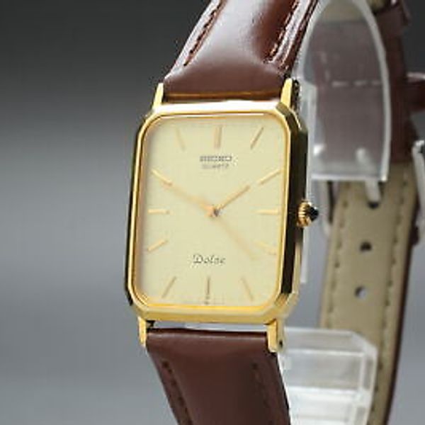 [Exc+5] Vintage Seiko Dolce 7731-5240 Quartz Men's Gold Dial Watch From Japan | WatchCharts ...
