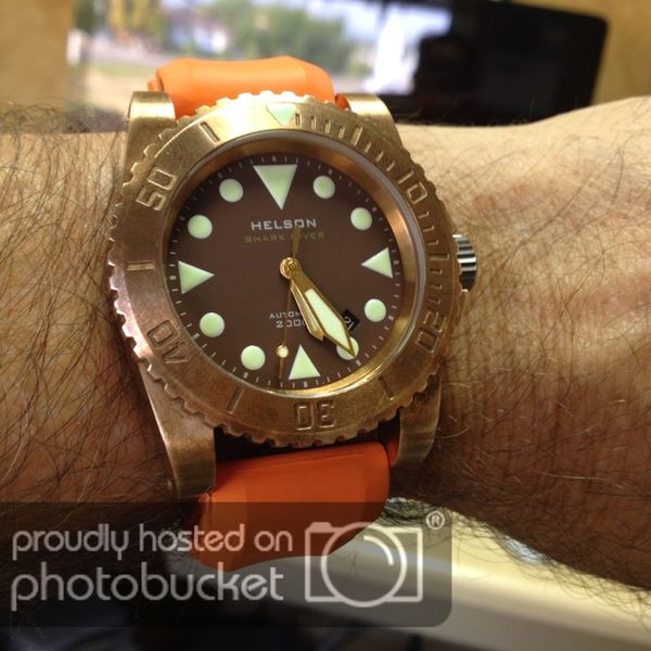 FSOT Helson Bronze 45mm with Brown Dial | WatchCharts Marketplace