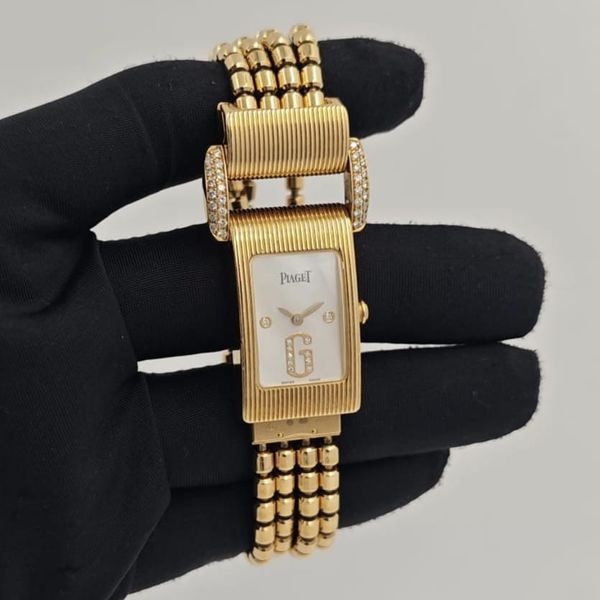 2005 Piaget 5322 White MOP Yellow Gold Miss Protocol 73.0g ...