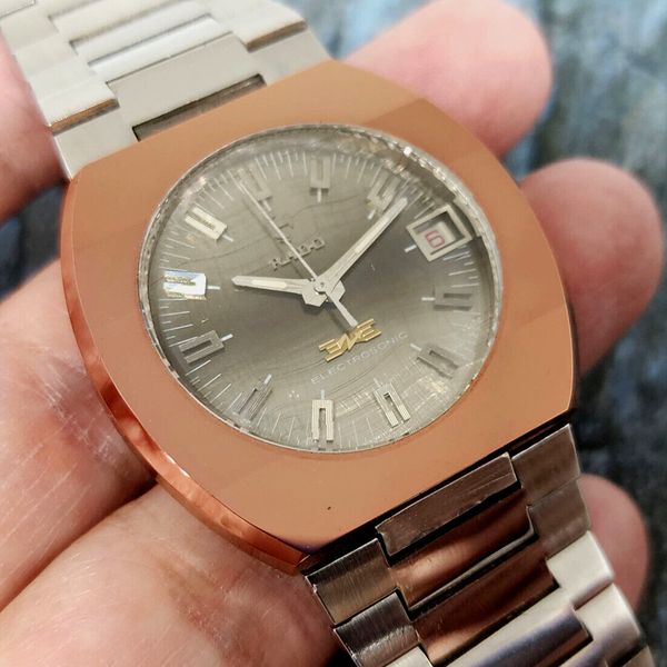 Vintage Rado Vintage Diastar Electrosonic Tungsten Carbide Watch Very ...