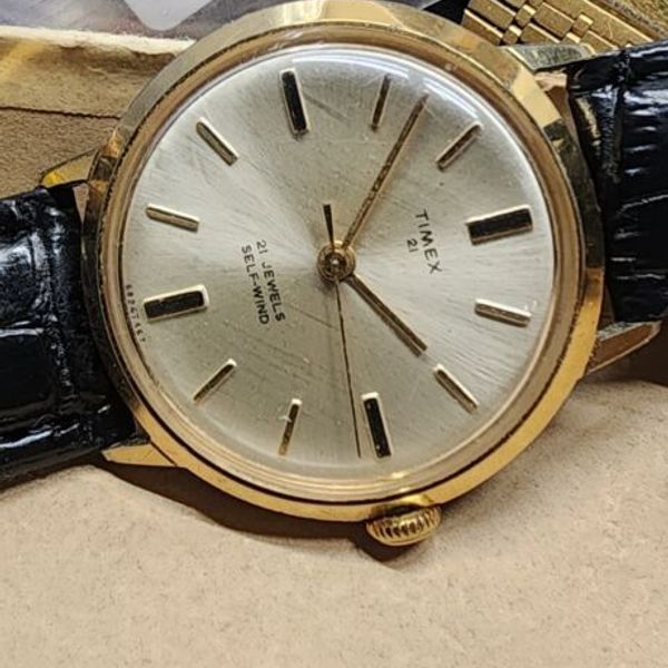 Vintage 1967 mens Timex 21 Viscount AUTOMATIC wind serviced Watch ...