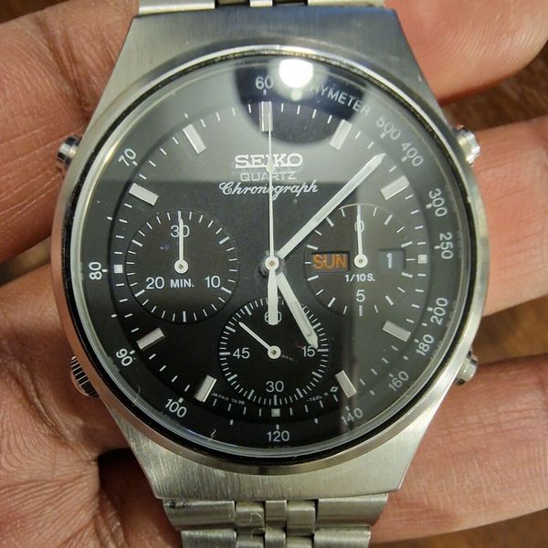 Seiko Chronograph Quartz (7A38-7270) - Black Dial, STUNNING ...