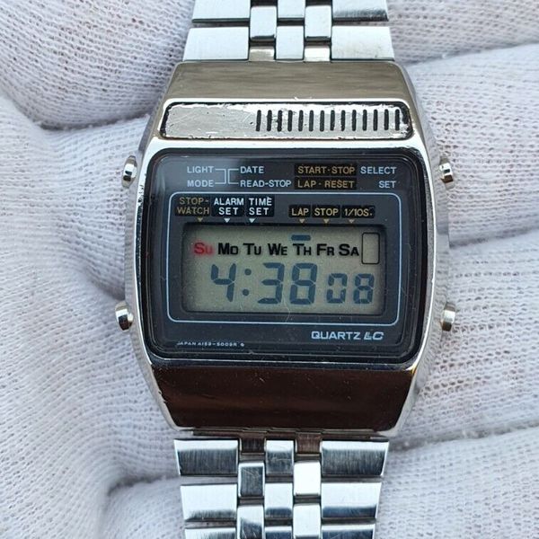 vintage Apr 1978, Seiko Quartz LC digital, A159-5009, Wrist watch for Men,s | WatchCharts ...