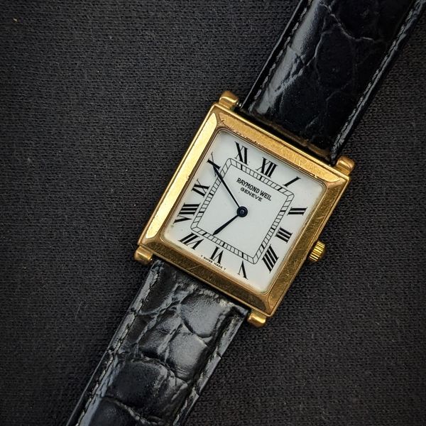 [wts] vintage Raymond Weil Tank | Roman style | 5366 | 038760 | Gold ...