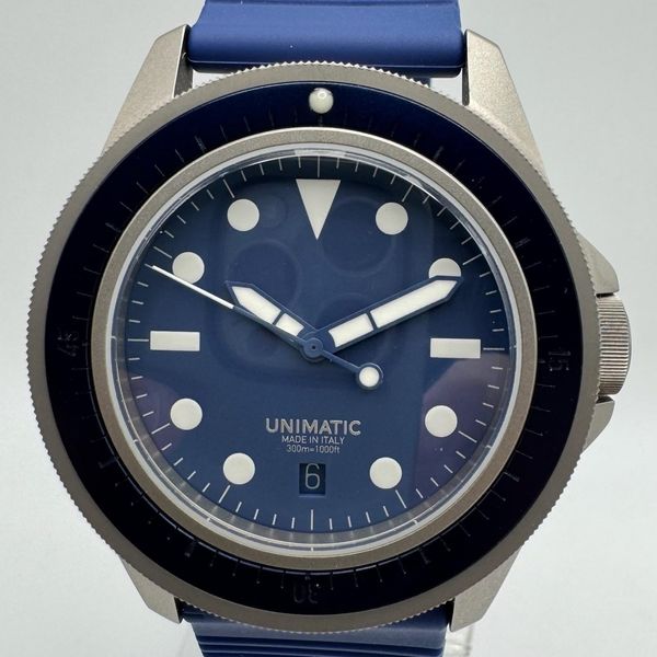 [WTS] Unimatic Modello Uno Diver Blasted Titanium Blue Dial Limited ...