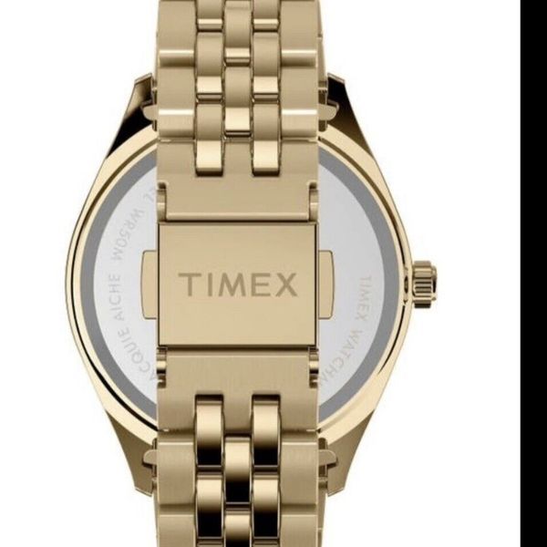 Timex Legacy x Jacquie Aiche Gold Sunray Dial with Flower Tribe Eye ...