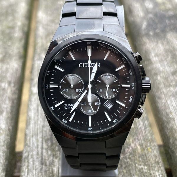 Citizen black quartz chronograph 0520-S114268 | WatchCharts Marketplace