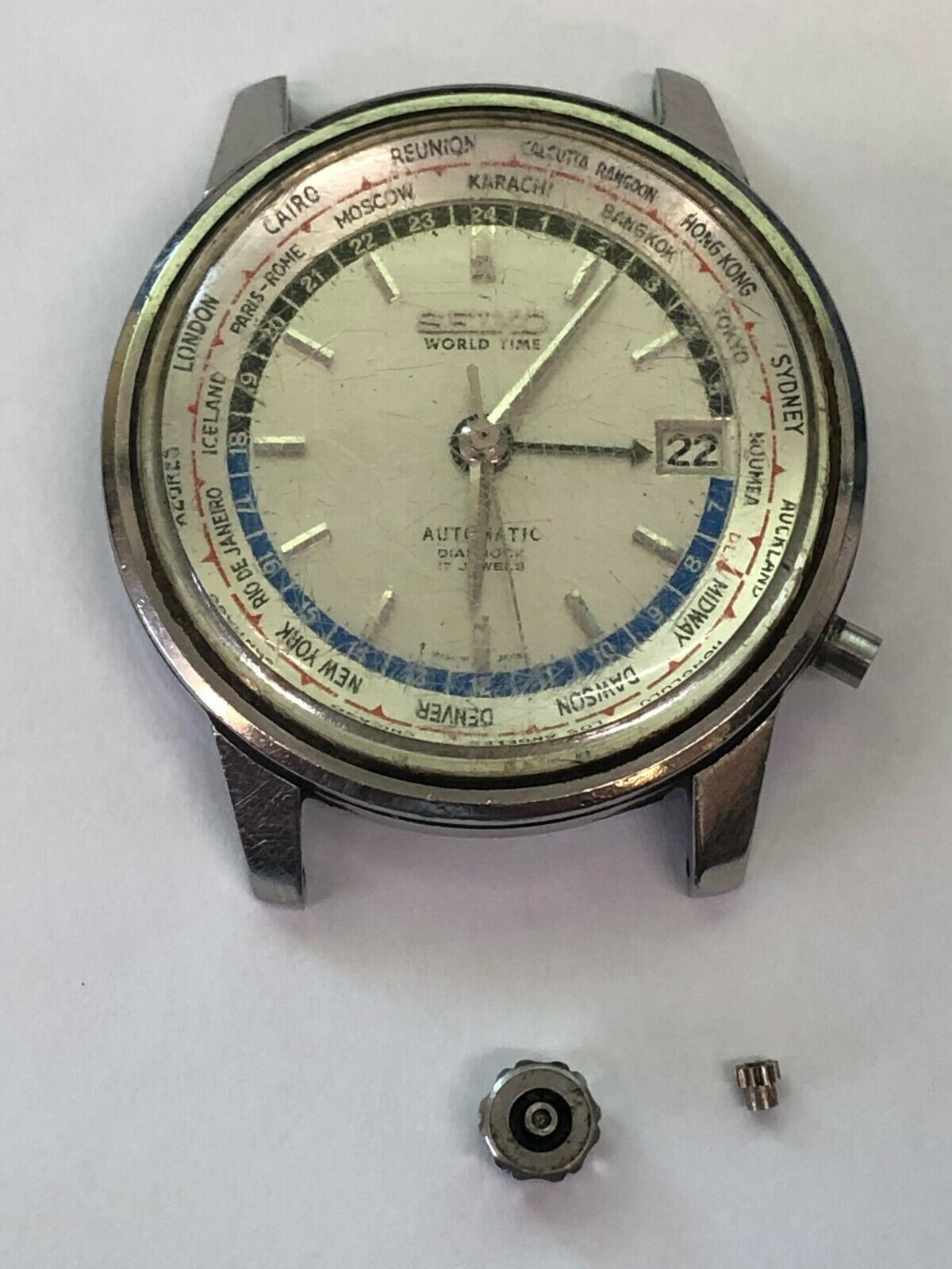 Vintage Seiko World Time Automatic Watch 1964 Tokyo Olympics 6217-7000 ...