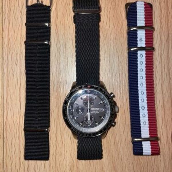 Seiko Flightmaster Solar Alarm Chronograph V172-0AC0, SSC009 Aviator ...