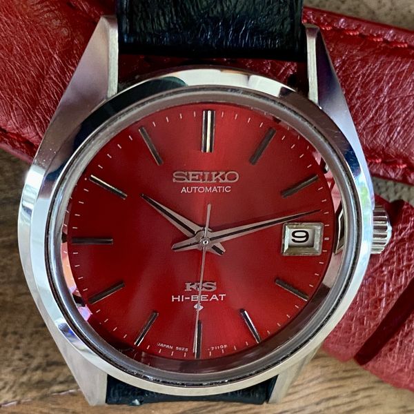 {SERVICED} Vintage February 1973 King Seiko KS Hi-Beat 5625-7111 Cherry Dial | WatchCharts ...