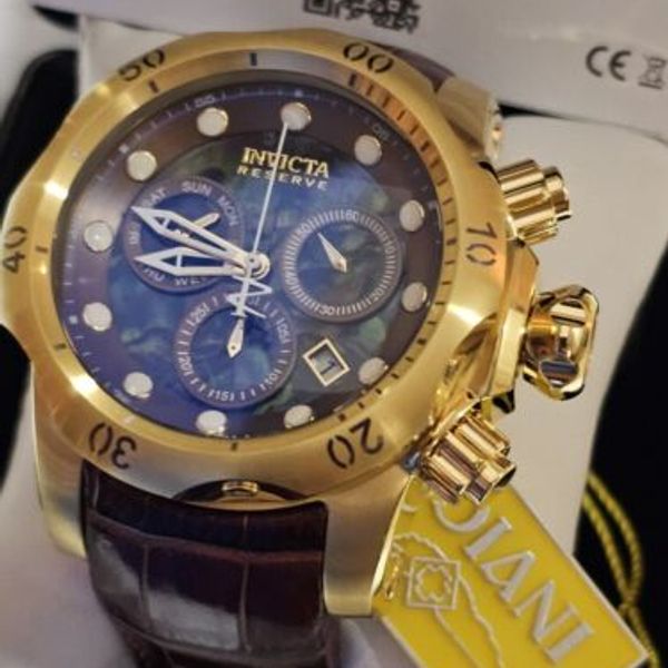 Invicta - Venom - GOLD LABEL - Swiss Z60 Chronograph ABALONE - 1000m ...