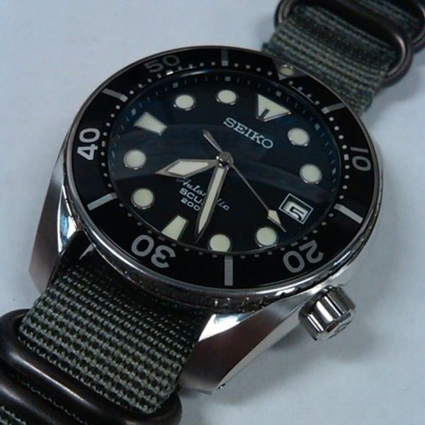 SOLD: Seiko SBDC001 Black Sumo (Mil-Sub Mod) w/High-Domed Sapphire $525 ...