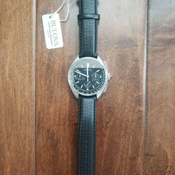 Bulova 96B251 Moon Apollo Lunar Pilot Special Edition Men Watch - Black ...
