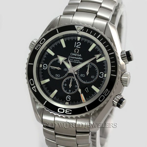 Omega Seamaster Planet Ocean Chronograph 2210.50.00 Steel Box Warranty ...
